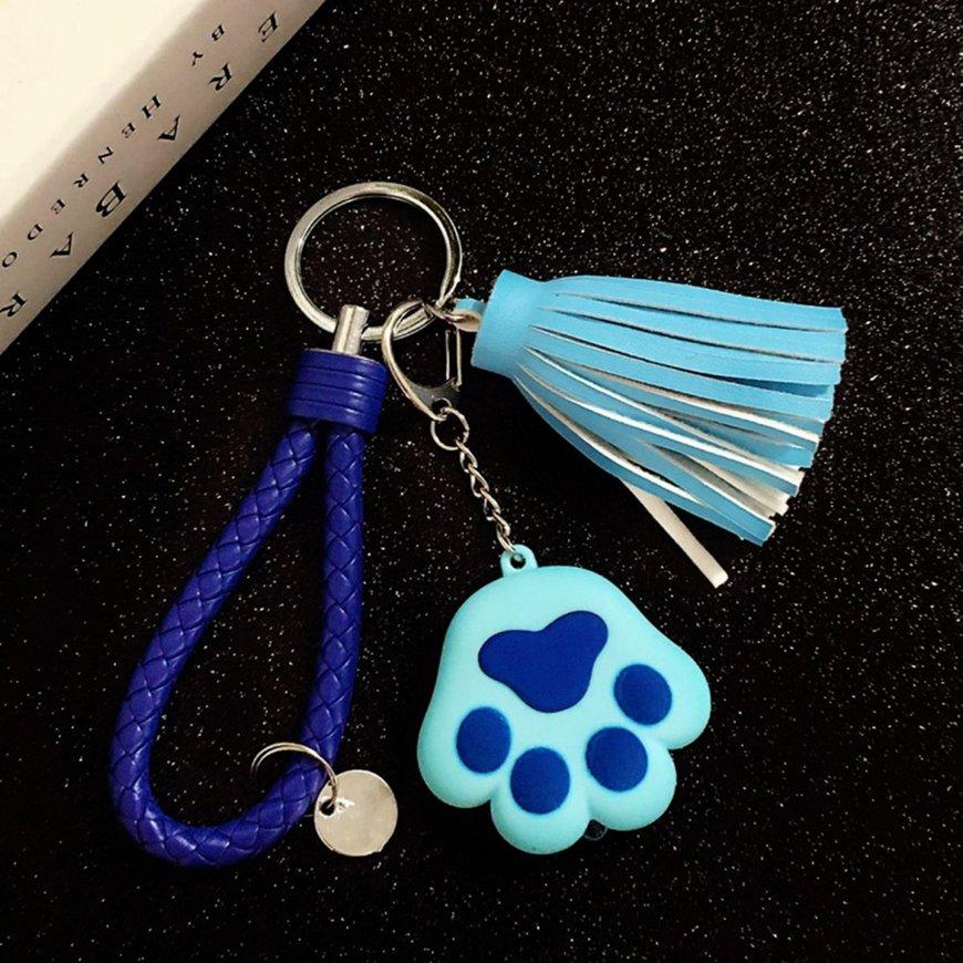 💰Kaufe [DSC] Creative Luminous Vocal Cat Claw Keychain Cute Female Bag ...