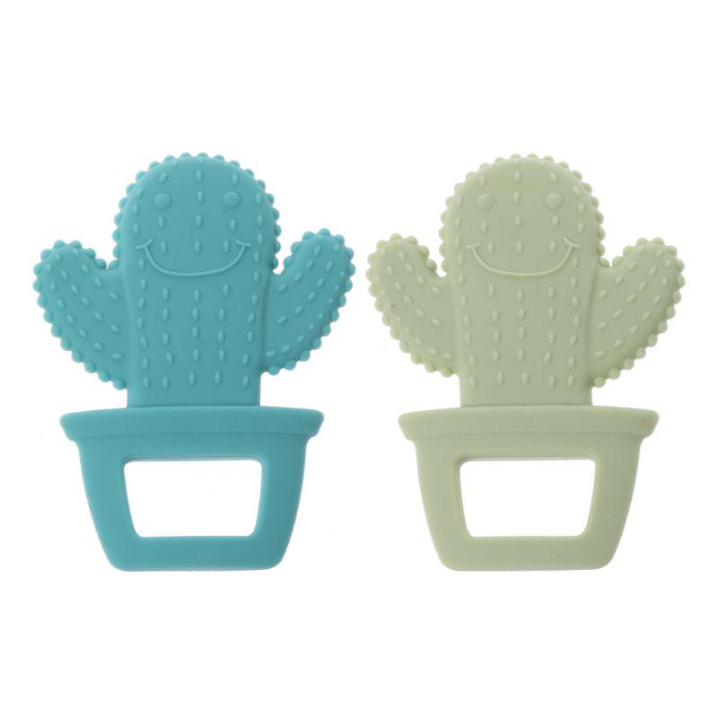 Cute Cactus Baby Teether Pacifier Teething Nursing Silicone BPA Free ...
