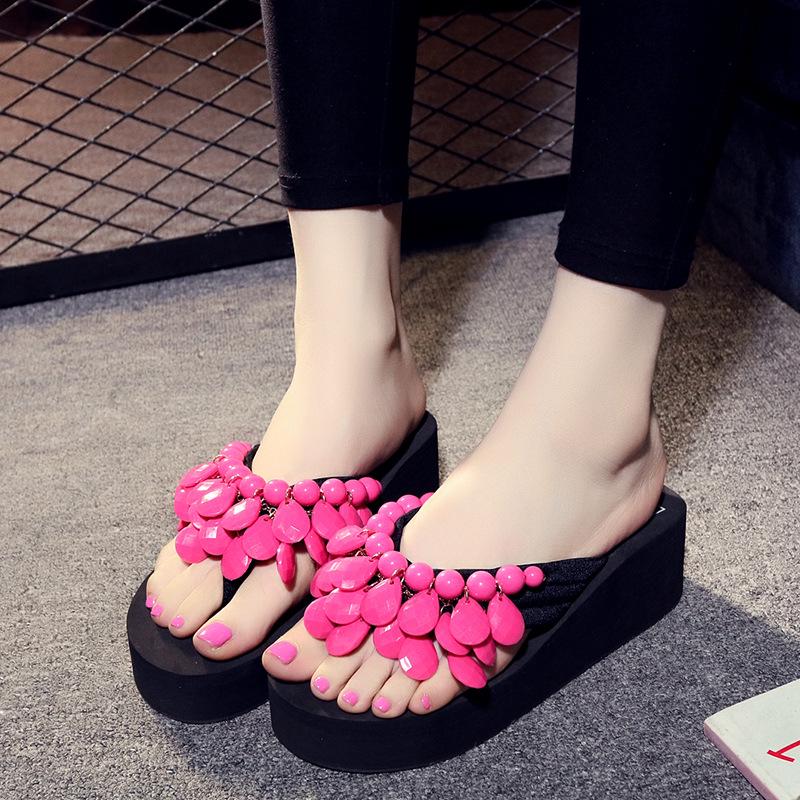 Buy Korean Fashion Handmade Beaded Beach Sandals at affordable prices ...