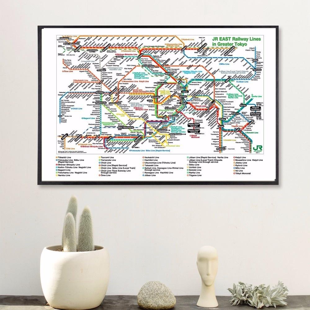 Cheap World Subway Metro Map Posters and Prints Wall Art Decorative ...