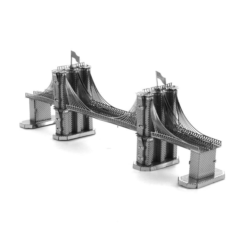 Buy Laser Cutting Stainless Steel DIY Brooklyn Bridge Gift Adult Puzzle ...