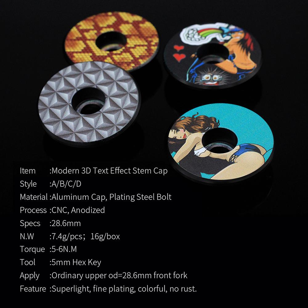 Buy 28.6mm Lightweight Mtb Road Bike Stem Top Cap Bicycle Headset Cover ...