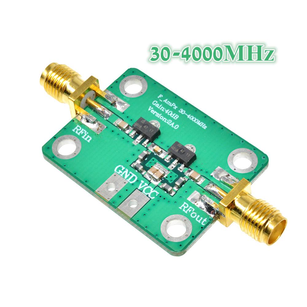 30-4000MHz 40dB Gain Broadband RF Amplifier Module For FM HF VHF/UHF 50 ...