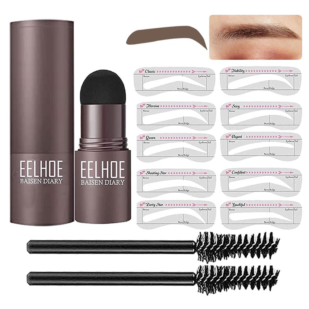 Buy One Step Eyebrow Stamp Shaping Kit Set Makeup Magic Brow Stencil ...