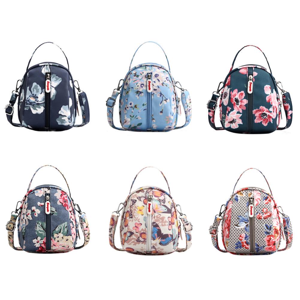 Buy Fashion Women Shoulder Bag Nylon Flower Print Purse Small Messenger ...