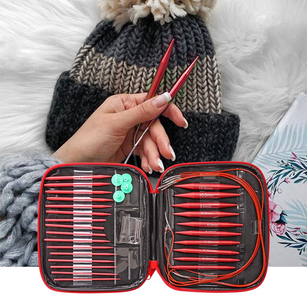 Cheap 13 Pairs Knitting Tools Sweater Needles DIY Hand Sewing Crochet ...
