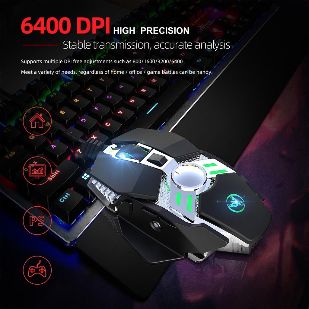 Buy Mechanical Define the Game USB Wired 6400DPI Adjustable Gaming ...