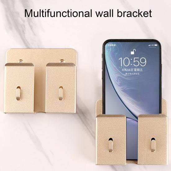 Newest Mini Aluminum Alloy Wall Mount Hole-free Key Phone Holder ...