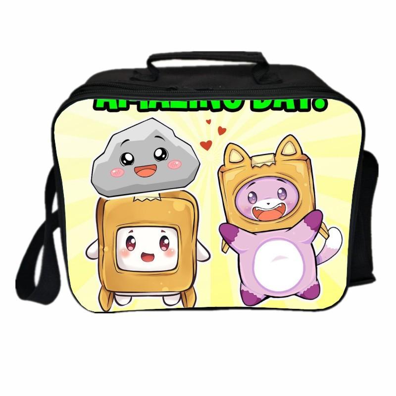 Buy Lankybox Lunch Box Bag Children Cartoon Insulation Package ...