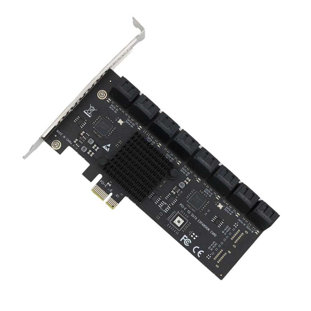 Buy Add On Cards ASM1064 Chip 16 Ports Controller Expansion Card PCIE ...
