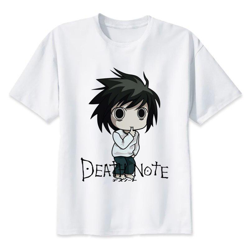 Buy Death Note T Shirt Men Summer Tops Hip Hop Fashion T Shirt Male ...