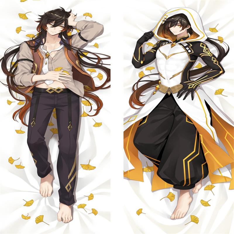 Buy 60x180cm Character Zhongli Morax Dakimakura Cover Genshin Impact ...
