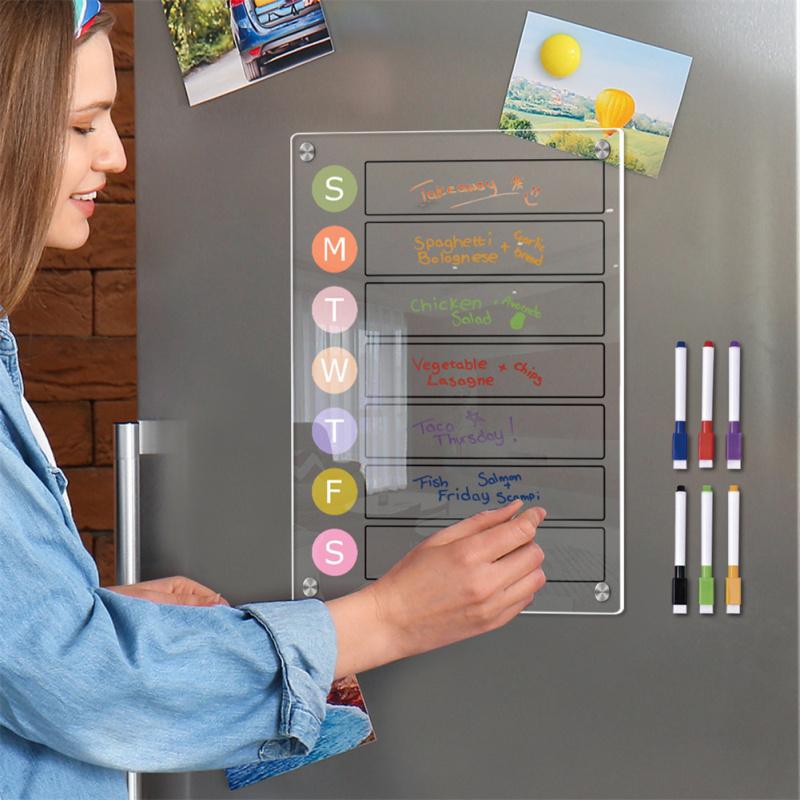 Buy Magnetic Acrylic Calendar Anti Slip Scratch Resistant Monthly ...