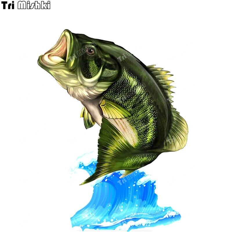 Buy Tri mishki W1108 3D Jumping Fish From Water Car Sticker PVC Decals ...