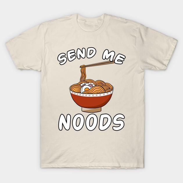 Buy Men Premium Cotton Harajuku T Shirt Send Me Noods Print Men's Tee ...