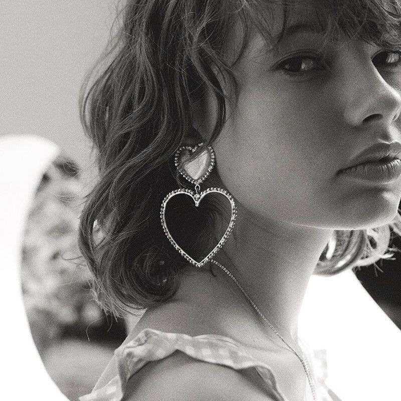 Buy Bohemian Lady Exaggerated Punk Heart Big Exaggerated Elegant Lady ...