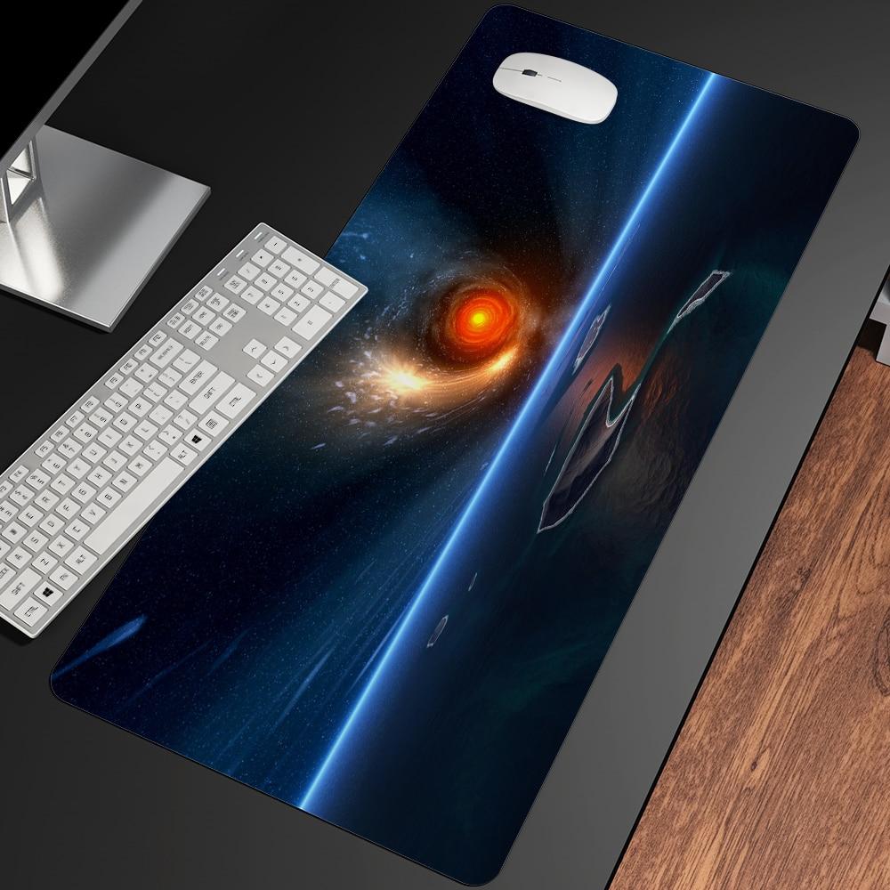 Space Mouse Pad Gamer Anti-slip Rubber Gaming Mousepad Keyboard Laptop ...