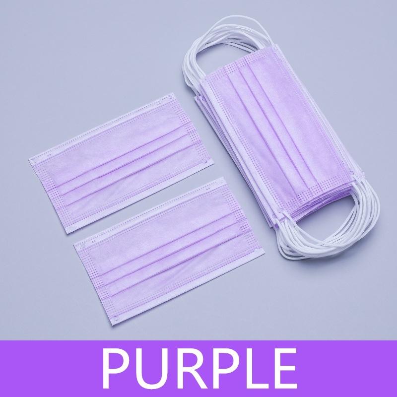 Buy 50/100/150/200PCS 3Ply Multicolor Disposable Mask Face Masks Anti ...