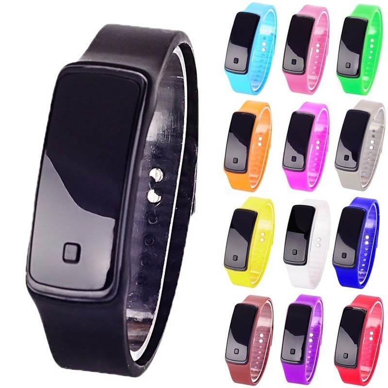 Buy 13 Colors Fashion Electronic Wristwatch Rectangle LED Digital Sport ...