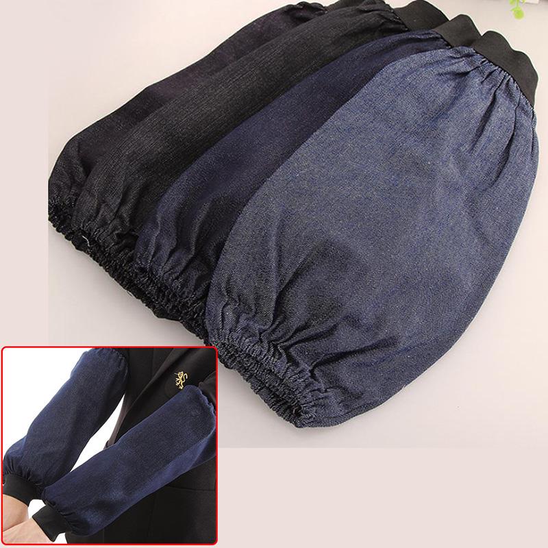 Buy 1Pair Lengthen Arm Protective Sleeves Denim Blue Welding Arm Sleeve ...