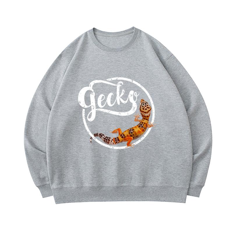 Cheap Men's 300 GSM 100% Cotton Sweatshirt Leopard Gecko Geometric ...