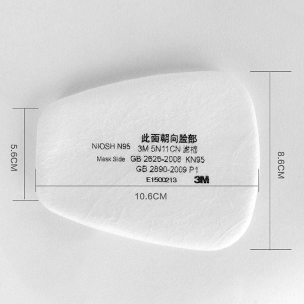 Buy 3M 5N11 10PCS Filter Cotton N95 Particulate Filter for Gas Mask ...
