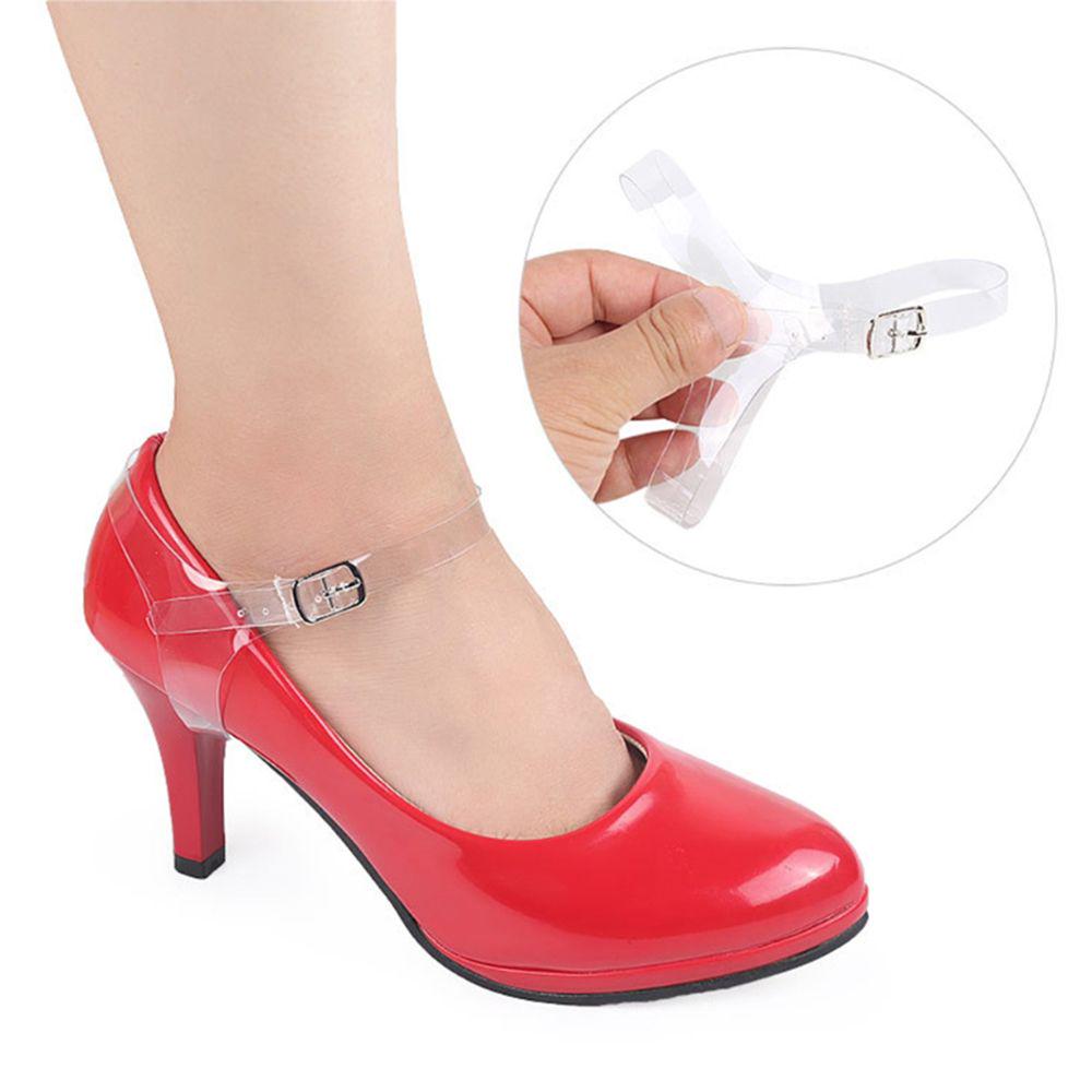 Buy Women Ankle Invisible Band Shoe String TPU High Heel Strap at ...