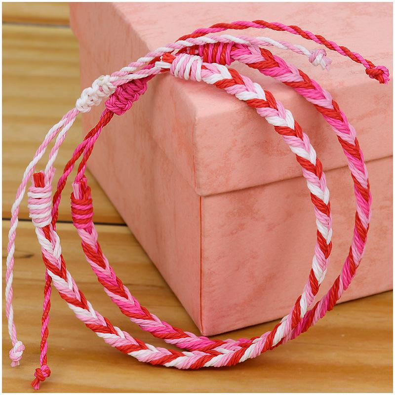 Buy Multicolored Waterproof Waxed String Mini Braided Sailor Knot Surf ...