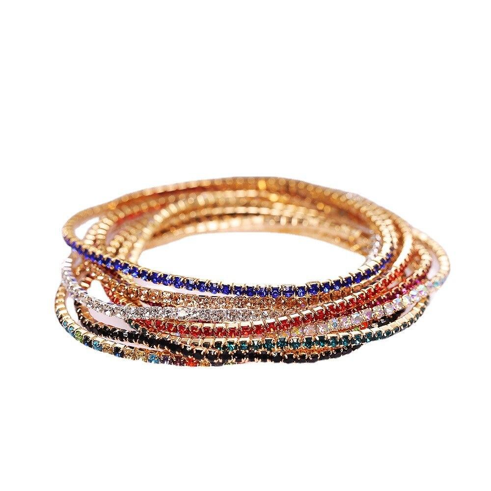 Buy Fashionable New Temperament Inlaid Colored Diamond Bracelet for ...
