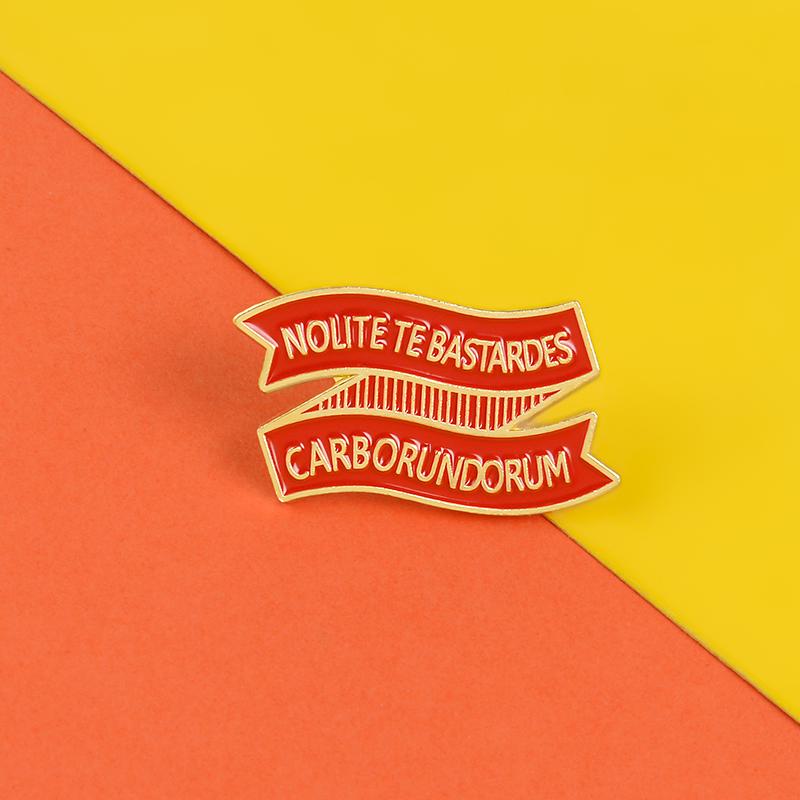 Buy Z-shaped Banner Streamer Pin Hard Enamel Pin Fashion Badges Lapel ...