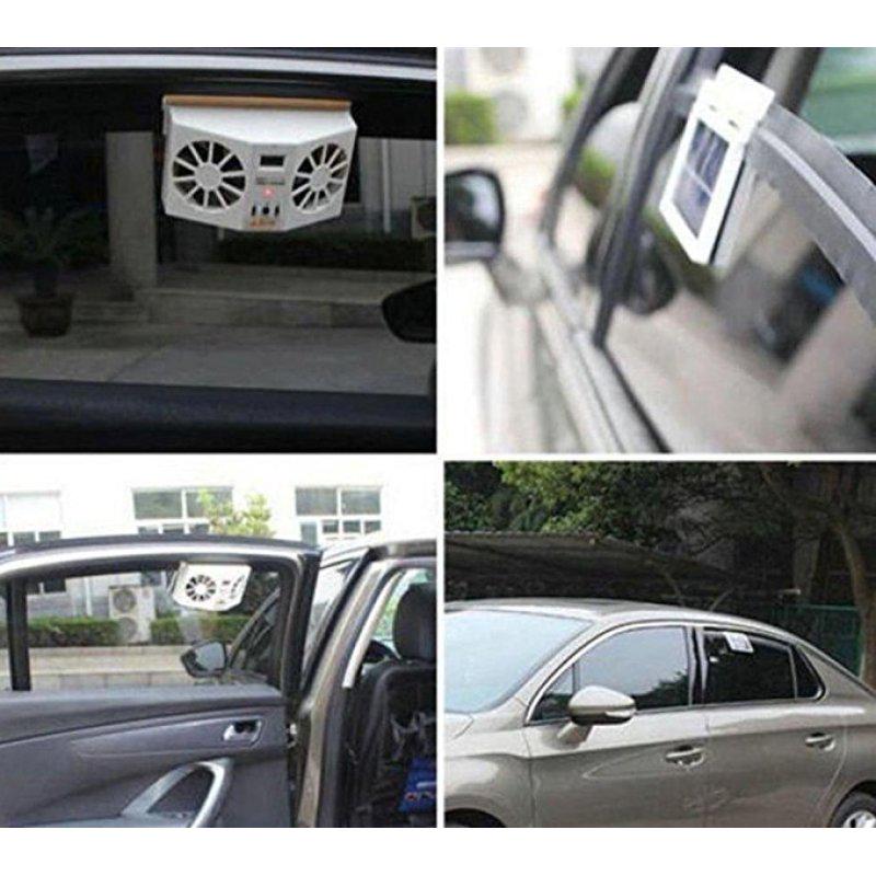 Buy Solar Powered Auto Car Window Air Vent Ventilator Mini Air ...