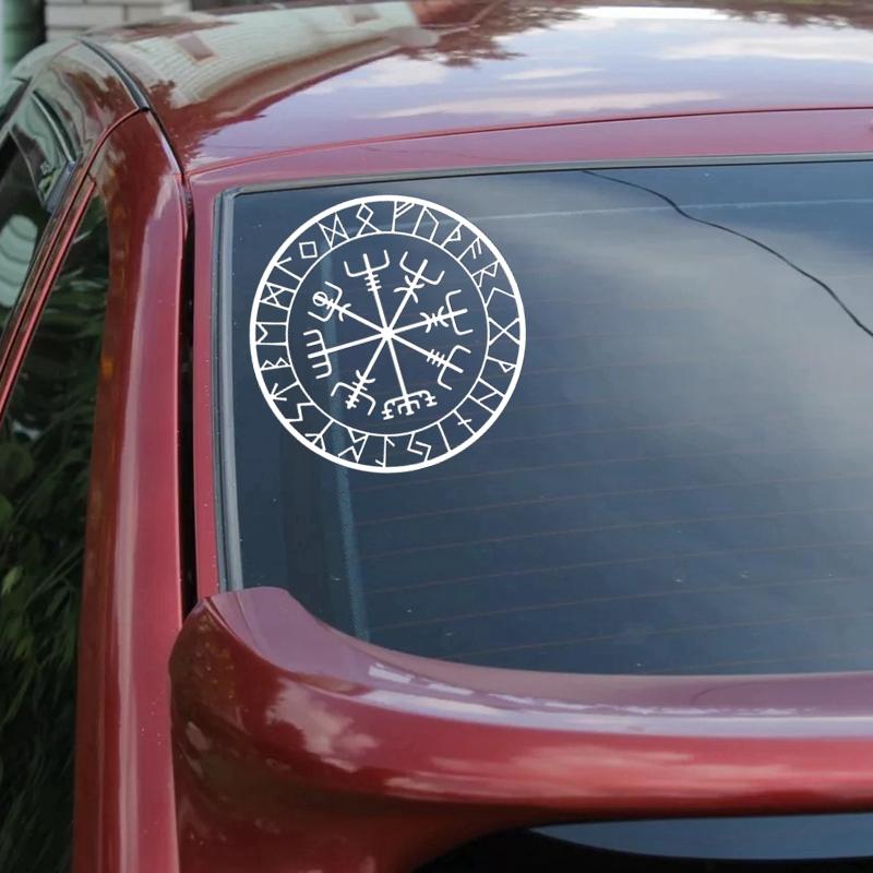 Buy CK20807# Viking Protection Runes Vegvisir Compass Meval Car Sticker ...