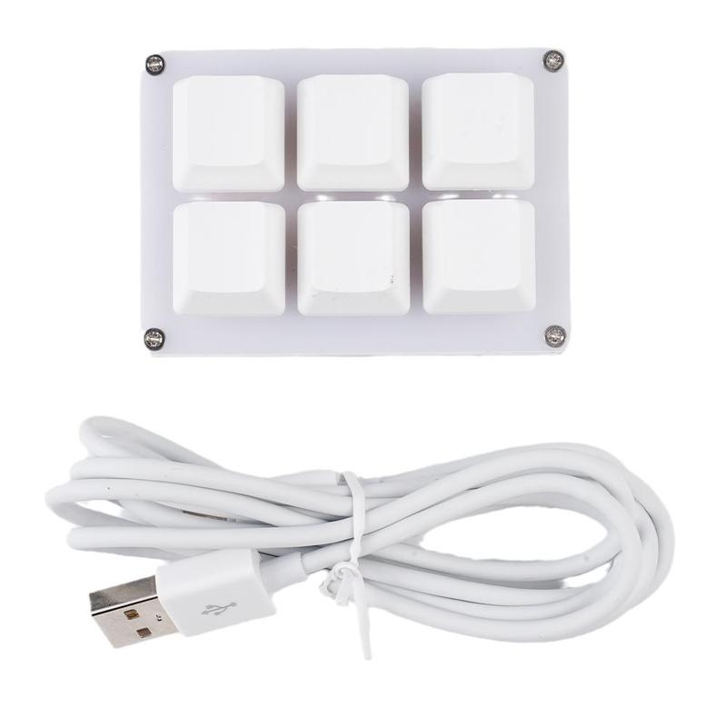 Buy Portable Mini 6 Keyboard DIY Shortcut Keyboard Mechanical Keyboard Gaming Keyboard ...