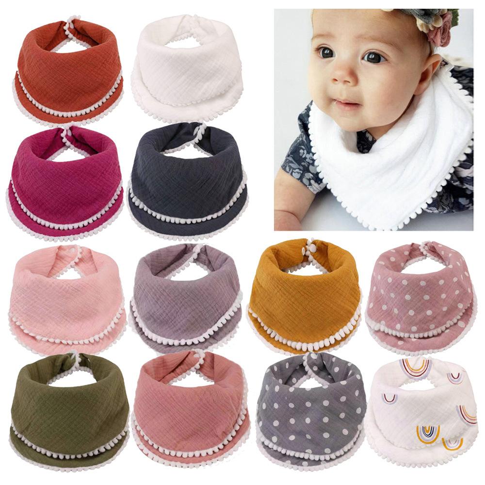 Buy Baby bibs Baby lace gauze saliva towel baby handkerchief bib ...