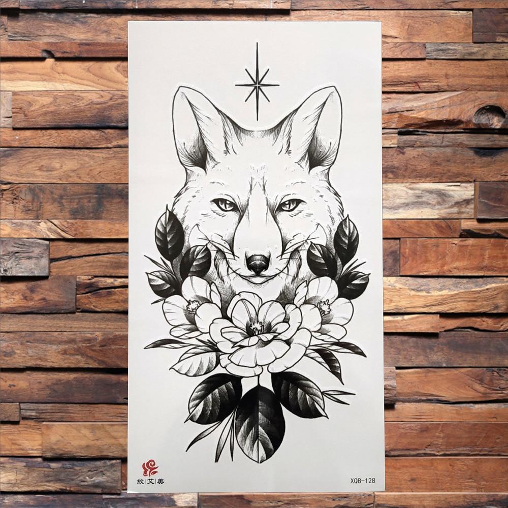 Henna Wolf Tattoo Designs