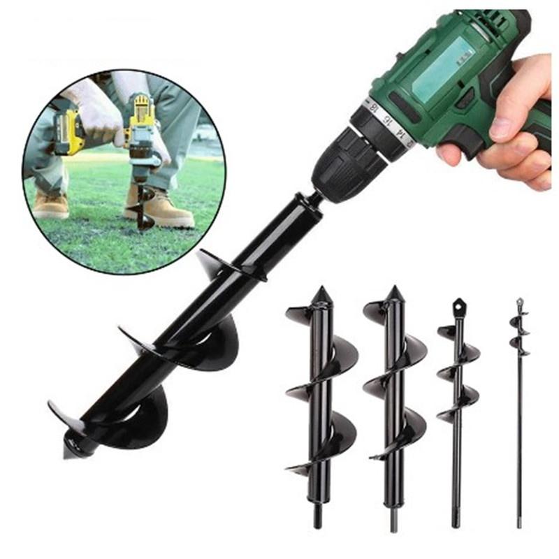 4 x 45 cm Auger Bit Electric Cordless Garden Planting Hole Digger ...