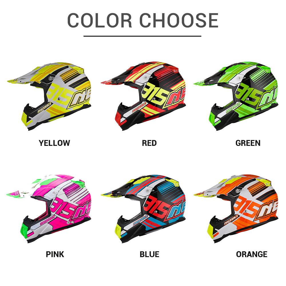 NENKI Motosiklet Kask Motocross Off Road Kask ABS Malzeme Moto Kask ...