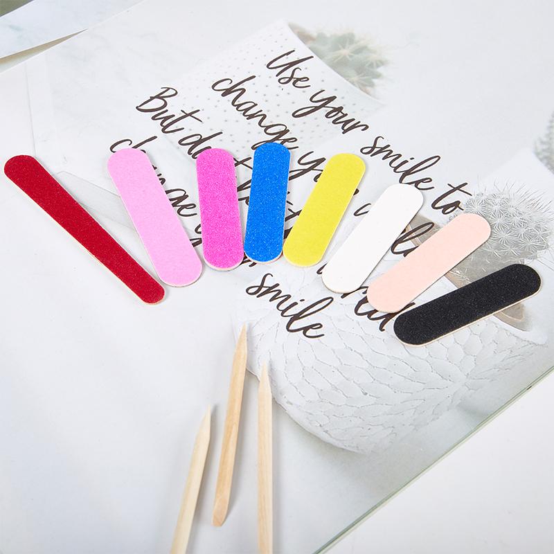 Buy 50Pcs/Set Nail Cleaning Care Kit Disposable Mini Nail File Sticks ...