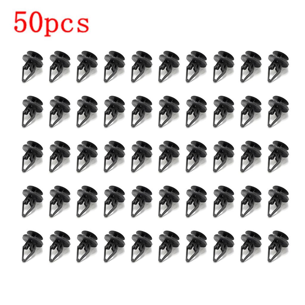 Buy 50 Pcs Nylon Automotive Push Pins Bumper Fastener Rivet Clips Car ...