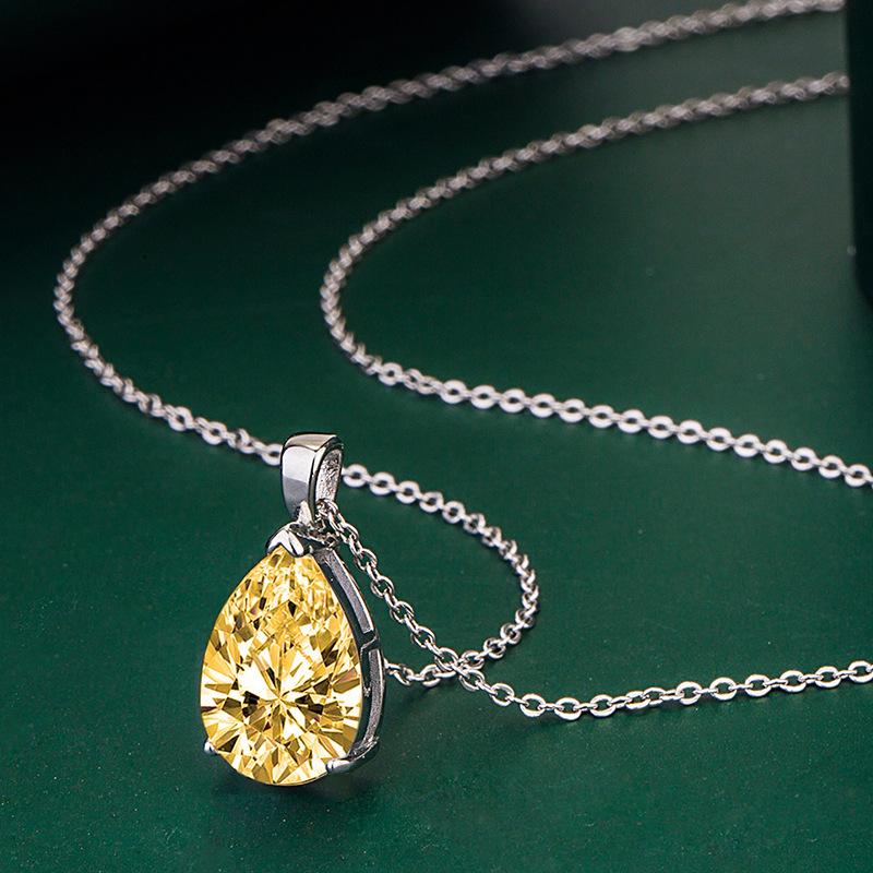 Cheap BELLA BOX Water Drop Pear Shape Pendant Necklace Multiple Colour ...
