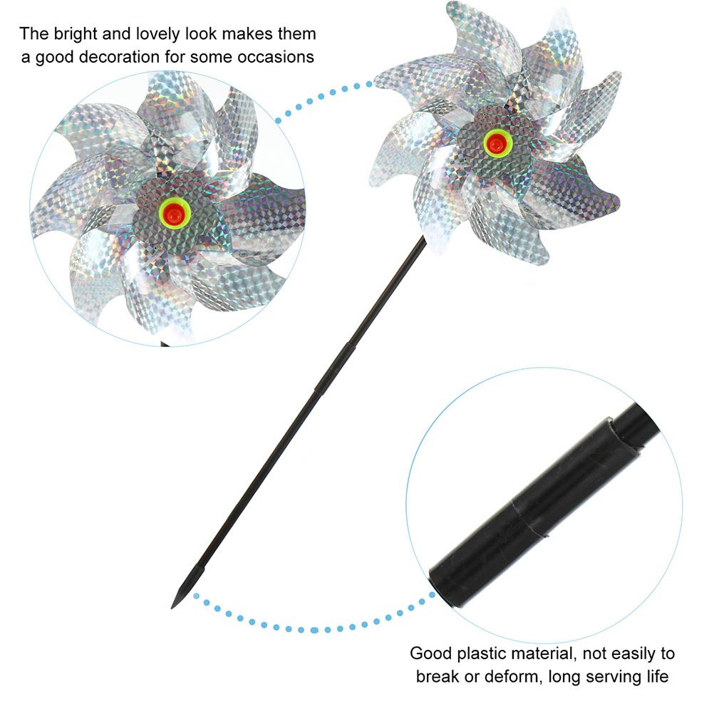 Buy 10pcs Outdoor Bird Repellent Pinwheel Tool Balcony Garden ...