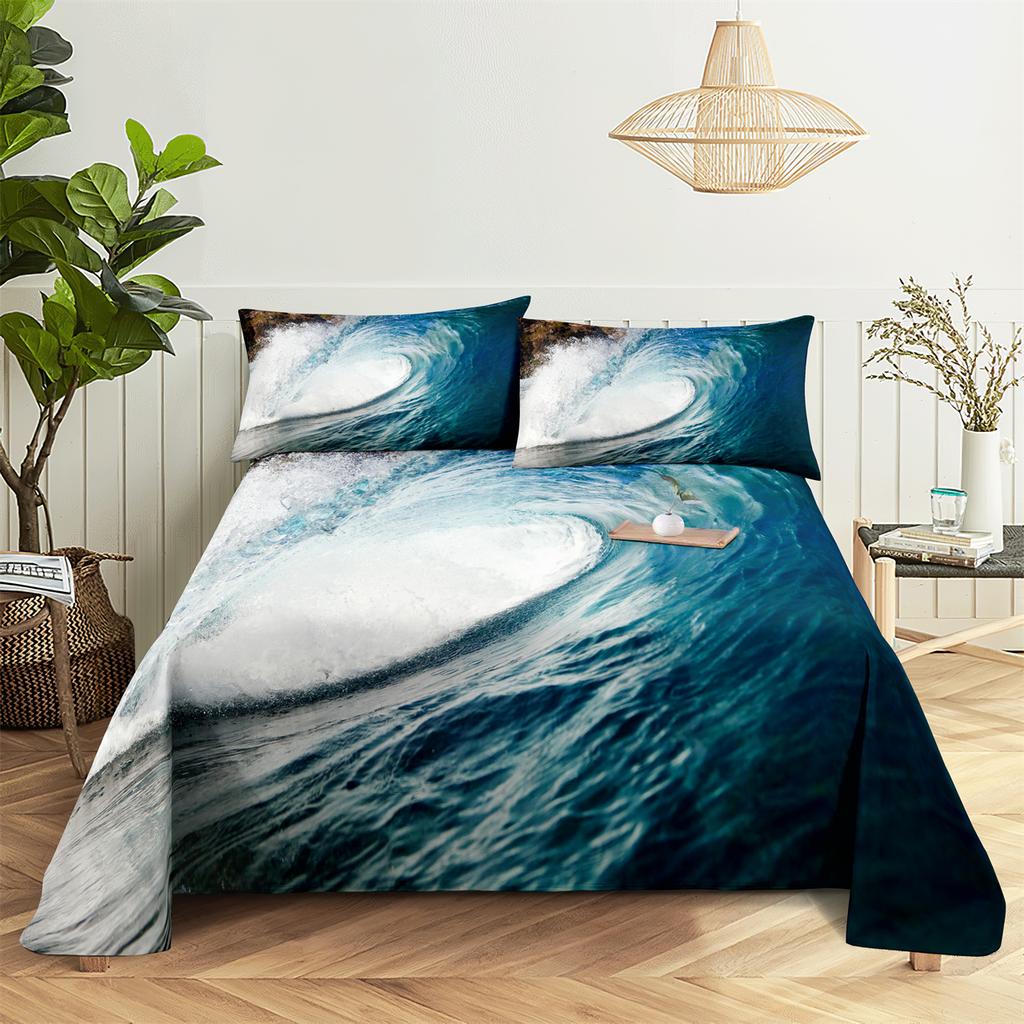 Buy Scenery Bedding 3 Piece Sheet Set 3D Printed Polyester Bedding ...