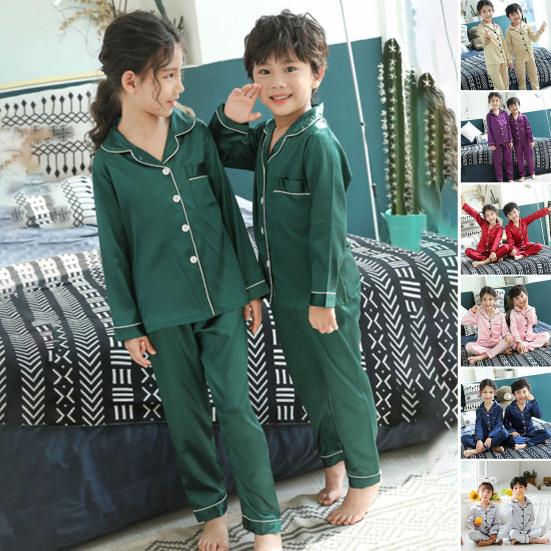 Buy Easy-wearing Solid Color Children Sleepwear Great Baby Boy Girl ...