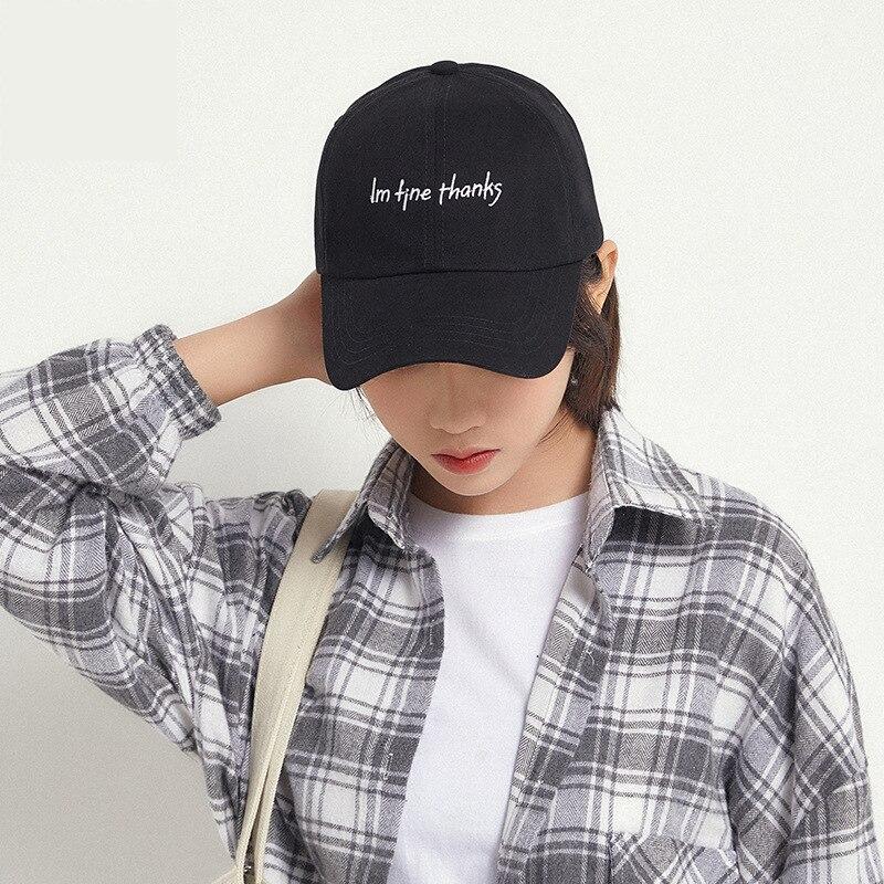 Spring And Autumn Women's Embroidered Baseball Cap Solid Color Topee ...