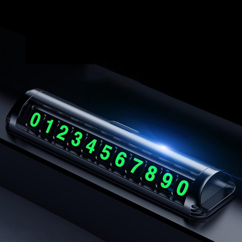 Car Temporary Car Parking Card Phone Number Card Plate Hidden Switch ...