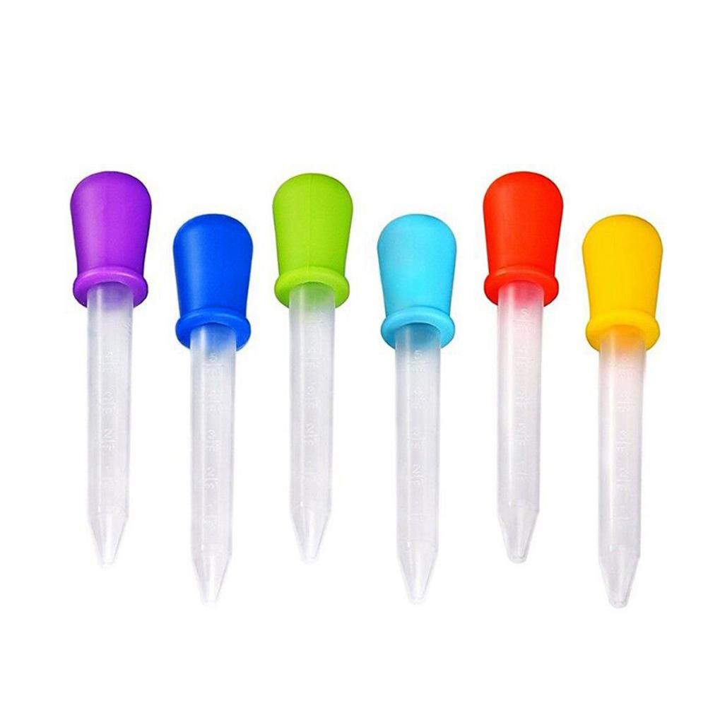 Buy 8Pcs Silicone and Plastic Droppers Durable Premium Colorful ...