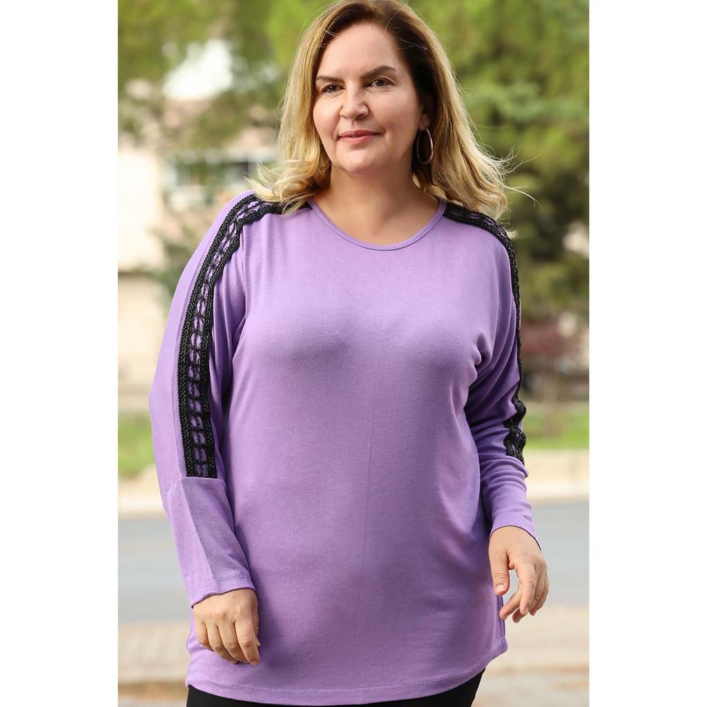 Lacy Lilac Plus Size Blouse uygun fiyatlı satın alın - fiyat, ücretsiz ...