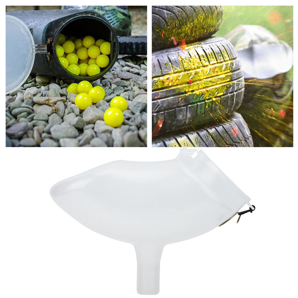 Buy Thicken PP Plastic Transparent Paintball Hopper with Elastic Speed ...