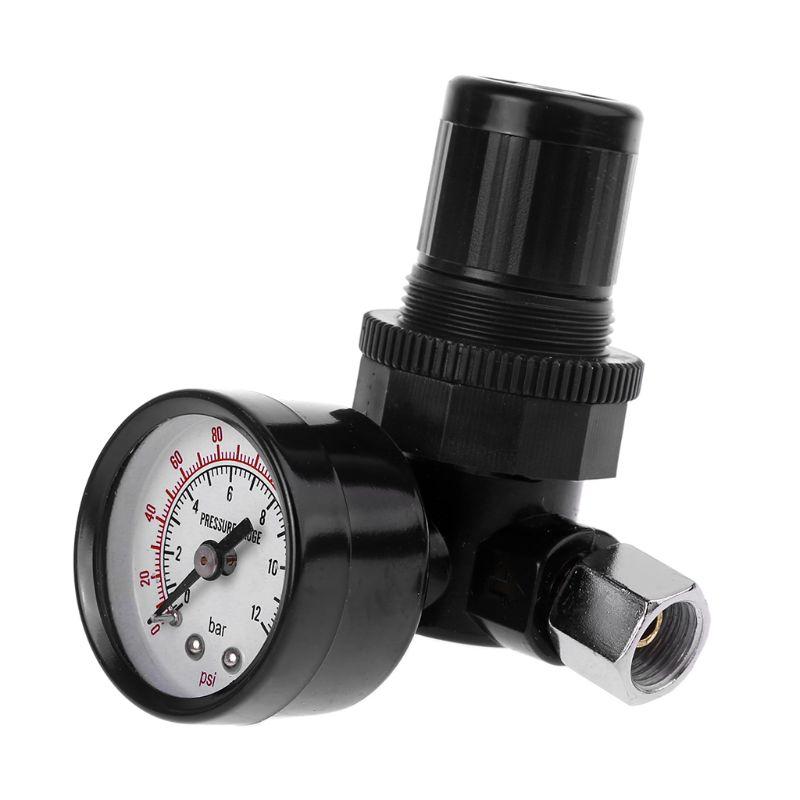 Buy 1/4" Air Pressure Regulator Reducer 12Bar 180 PSI Spray Gun ...