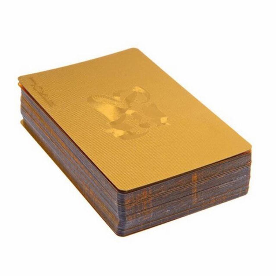 Buy Set of Playing Cards Durable Waterproof Playing Cards Gold Foil ...